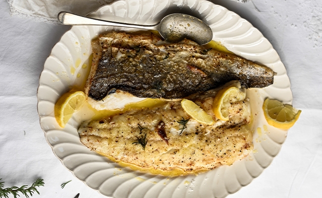Hake Fried in Bokkom Butter Recipe