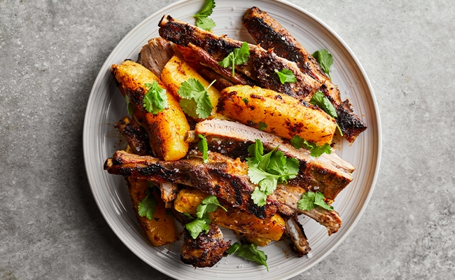 Pork & Pineapple Ribs with Allspice & Ginger Recipe