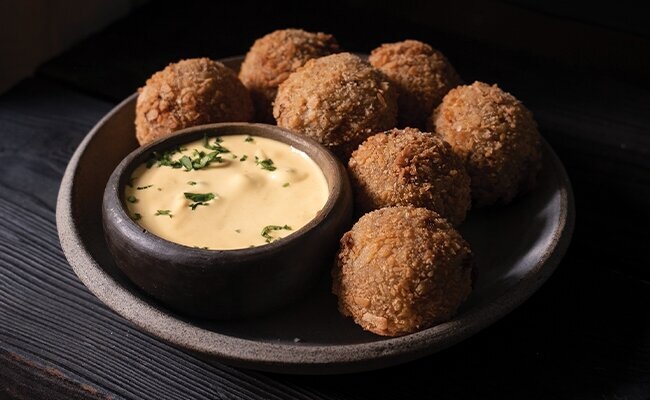 Braised Wild Boar Shoulder Croquettes with Mustard Mayonnaise Recipe