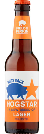 Hogs Back 'Hogstar' Craft Lager 4.5% 12x330ml