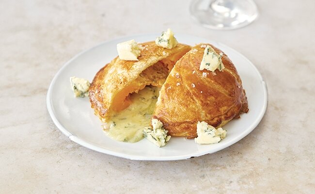 Butternut squash, sage & blue-cheese pithivier Recipe